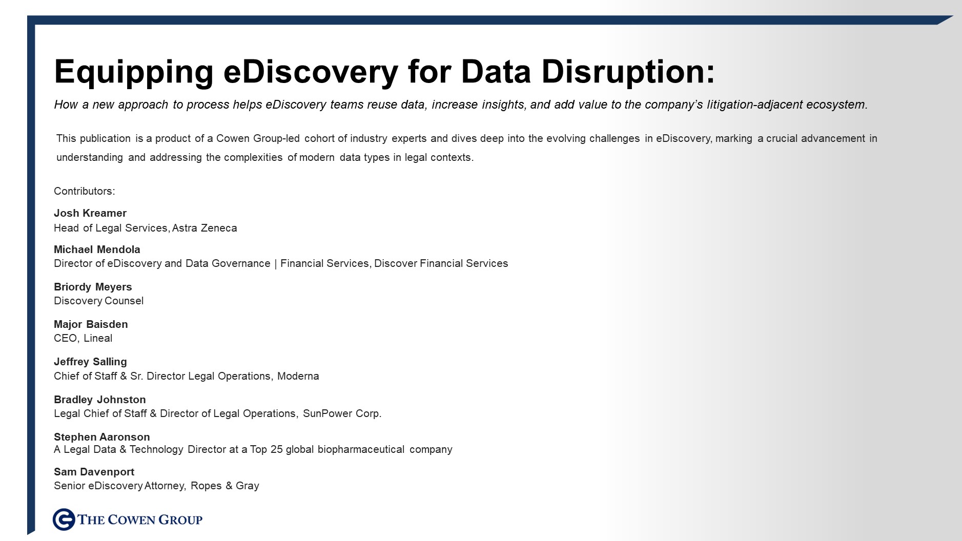 Research – The Cowen Group